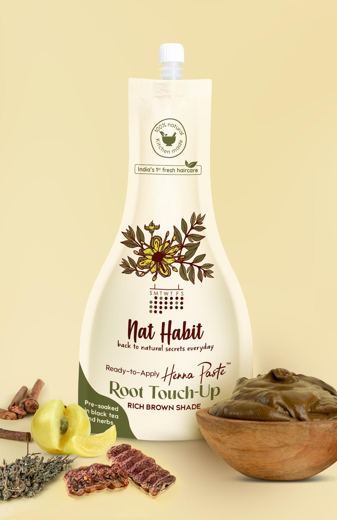 Ready-to-Apply Fresh Henna Paste for Hair, Herbal Hair Color