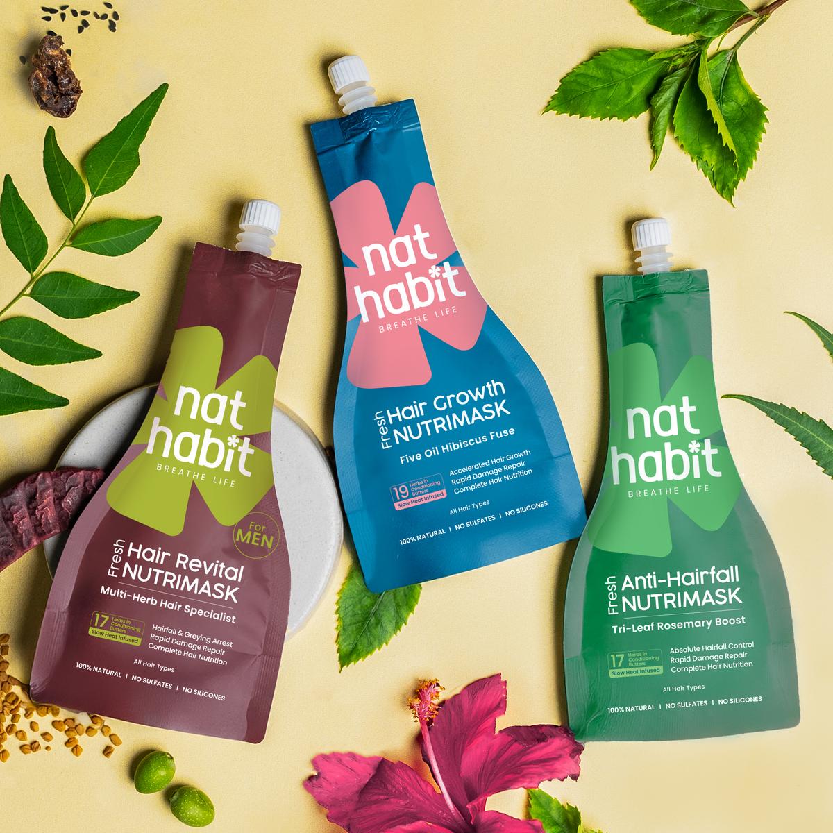 Hair Care-Nat Habit - 100% Natural & Fresh Made, Ayurvedic.